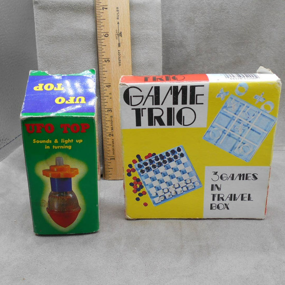 Unknown | Toys | Vintage Toy Lot 974 Game Trio Travel Gamehong Kong Ufo ...